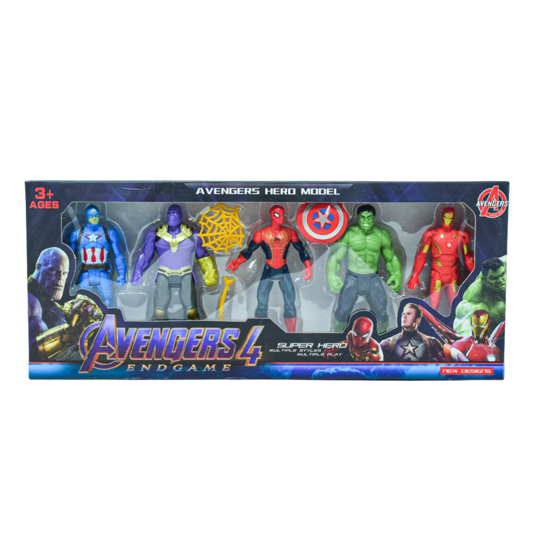 Avengers 4 Endgame Superhero Action Figure Set (5 Pack) – Marvel Hero ...